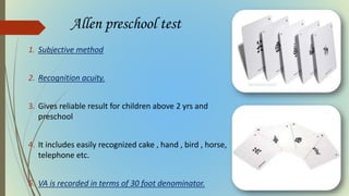 Real pediatric visual acuity assessment | PPTX