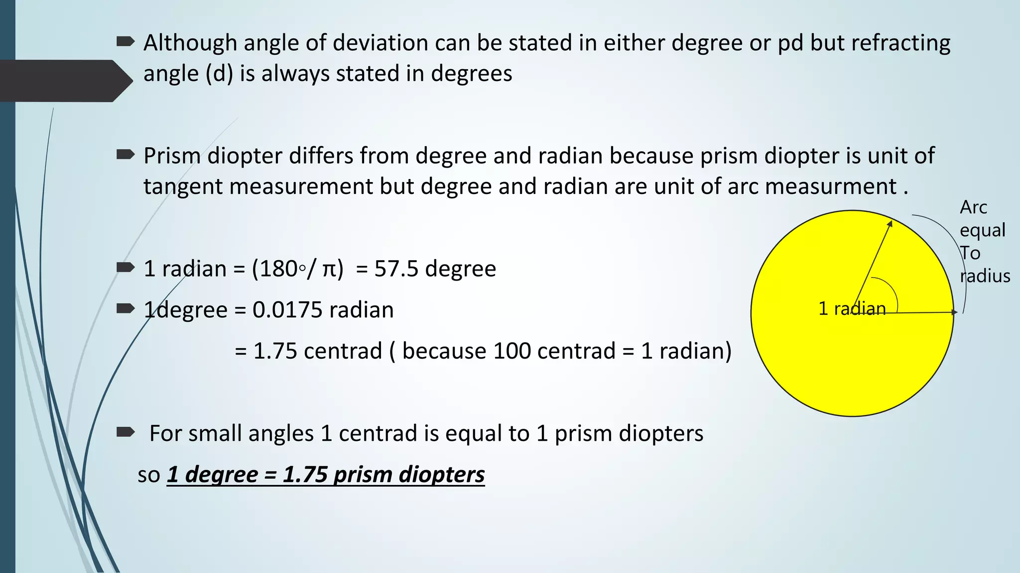 Real prism use in ophthalmology | PPTX