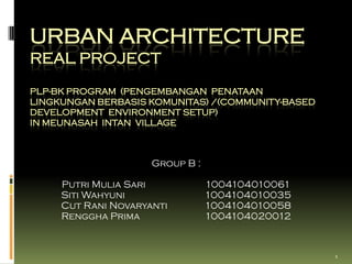 Real project plpbk gampong meunasah intan | PPT