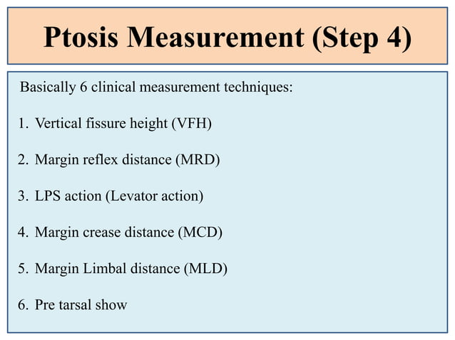 Real ptosis evaluation.pptx | Eye and Vision Conditions | Diseases and ...