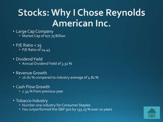 Personal Investment Plan | PPTX