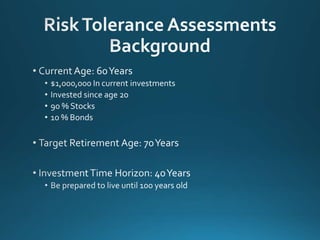 Personal Investment Plan | PPTX