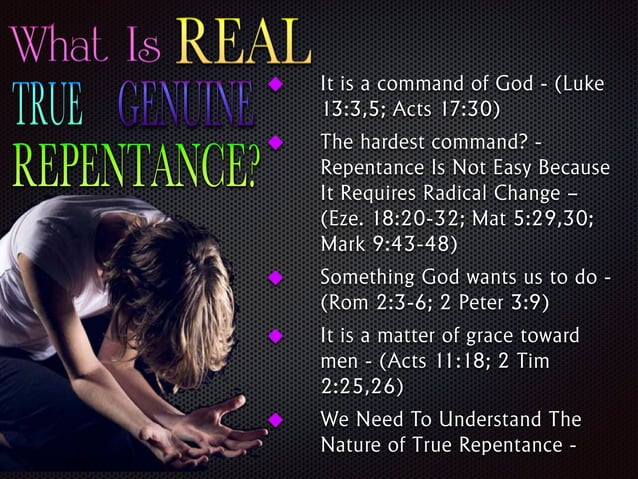 What Is Real, True, Genuine Repentance? | PDF