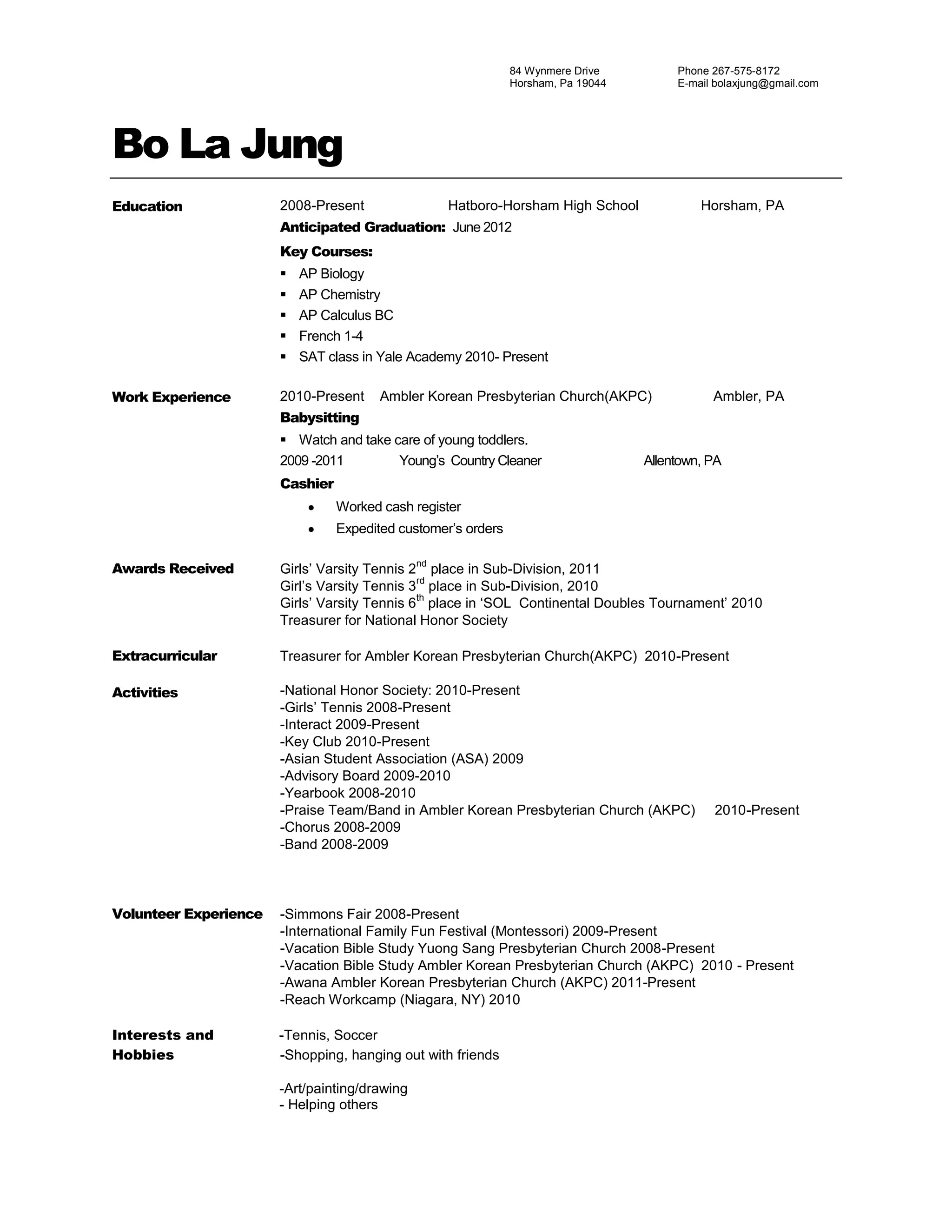 Real resume | PDF