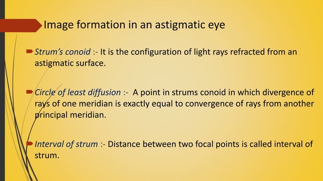 Real subjective refraction in astigmatism | PPTX