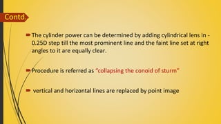 Real subjective refraction in astigmatism | PPTX