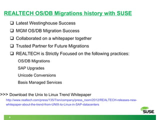 Realtech Presentation at SAPPHIRE 2016 - SUSE Mini-theatre | PPT