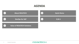 REALTECH SmartChange Solution 2019 | PPT