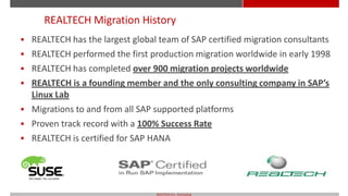 SAP Migrations made easy | PPTX | Operating Systems | Computer Software and Applications