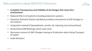 Realtech automate sap changement without sol man_05042021 | PPT