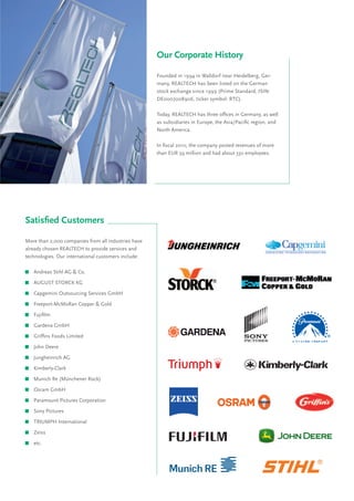 Realtech Company Profile | PDF
