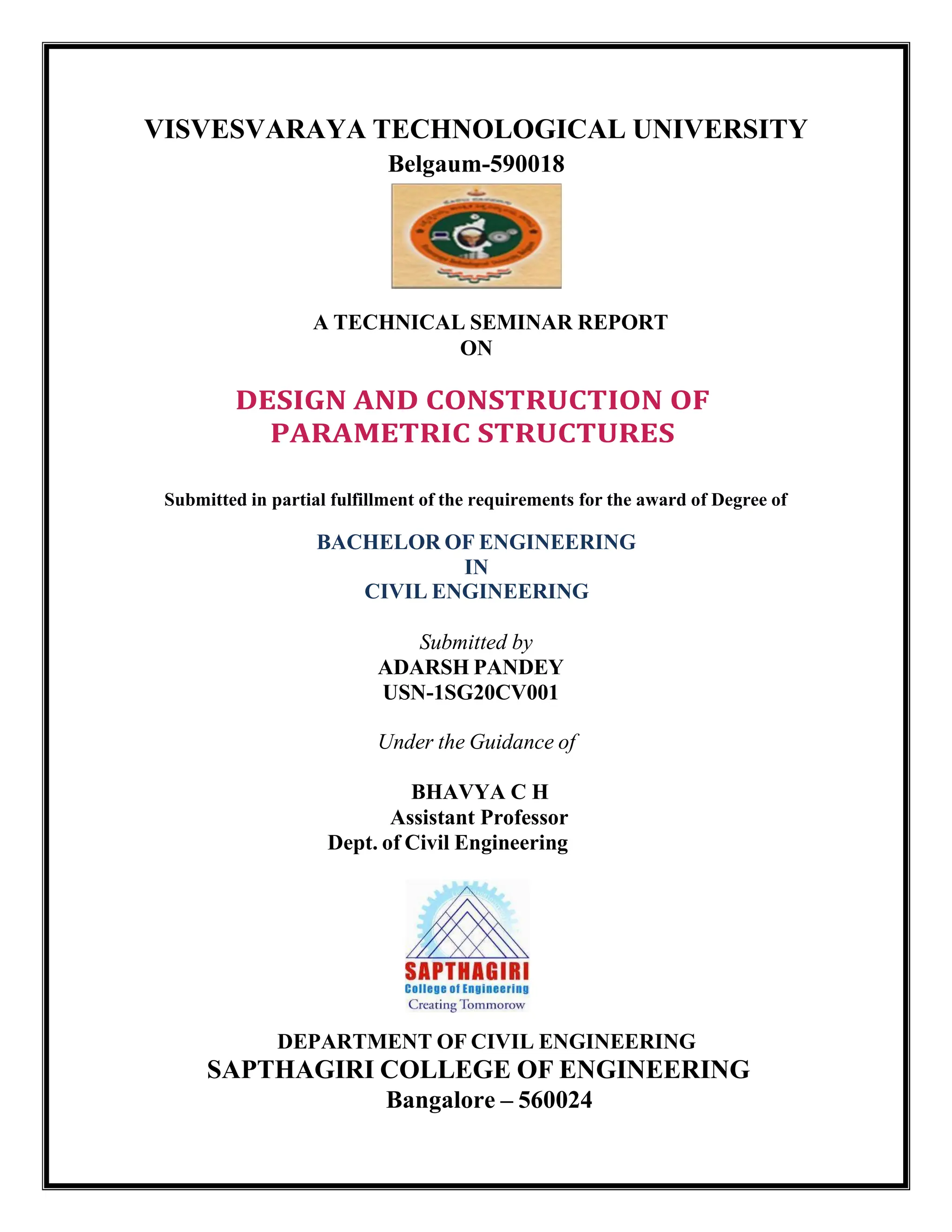 design and construction of parametric structures | PDF