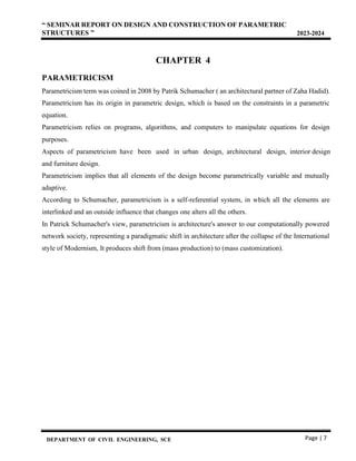 design and construction of parametric structures | PDF