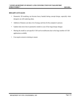 design and construction of parametric structures | PDF