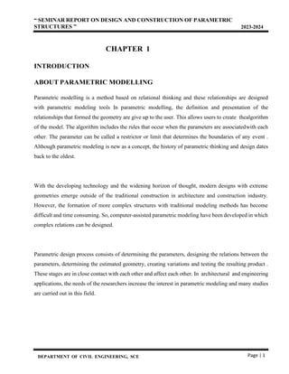design and construction of parametric structures | PDF