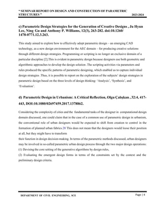 design and construction of parametric structures | PDF