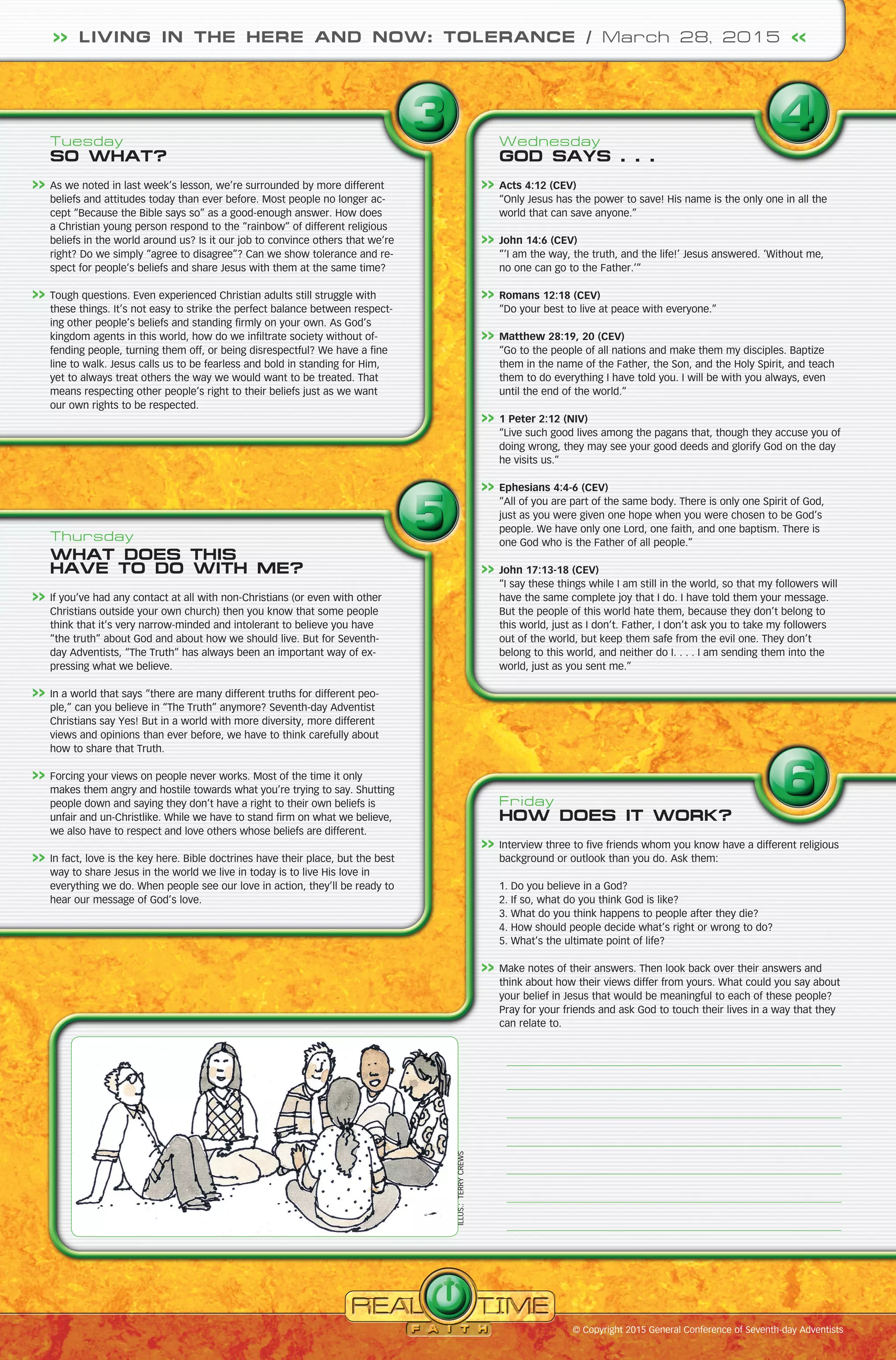 Lesson 13 | Real Time – faith | Sabbath School | PDF
