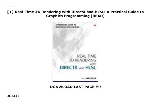 Real Time 3d Rendering With Directx And Hlsl A Practical Guide To Graphics Programming Read
