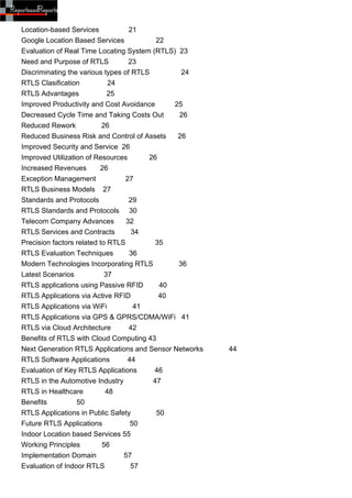 Real-time Location Services (RTLS): Applications, Services and Company ...