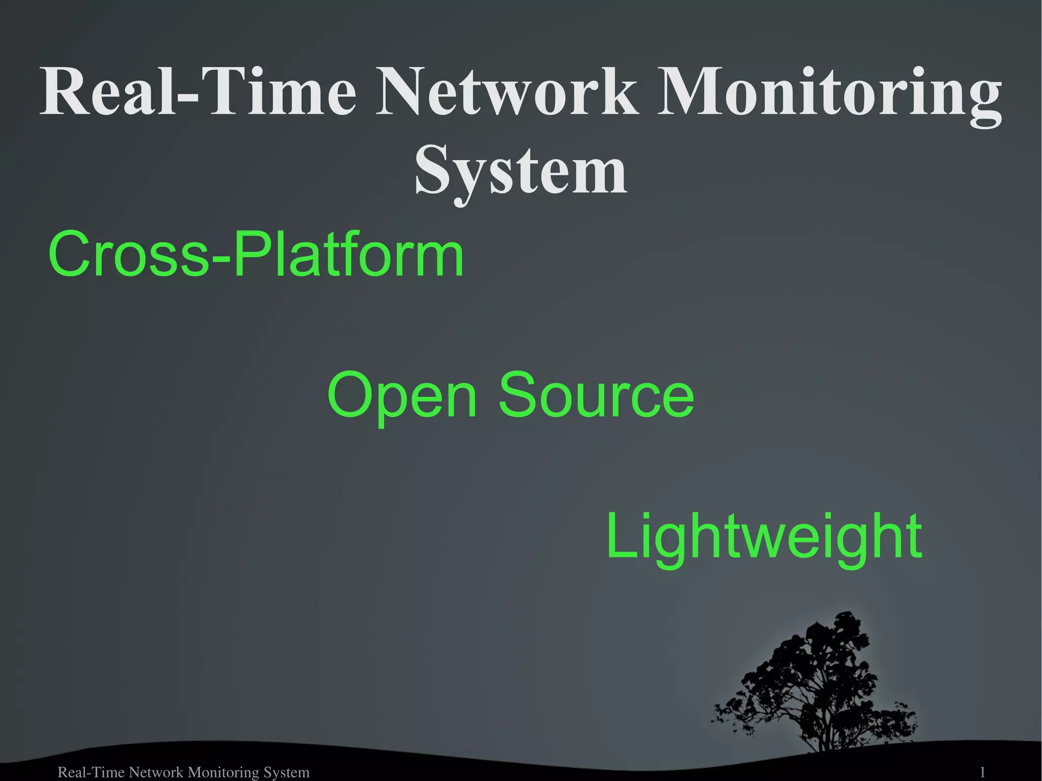 Real Time Network Monitoring System Odp