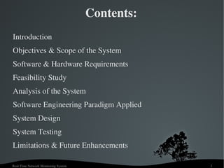 Real Time Network Monitoring System | ODP