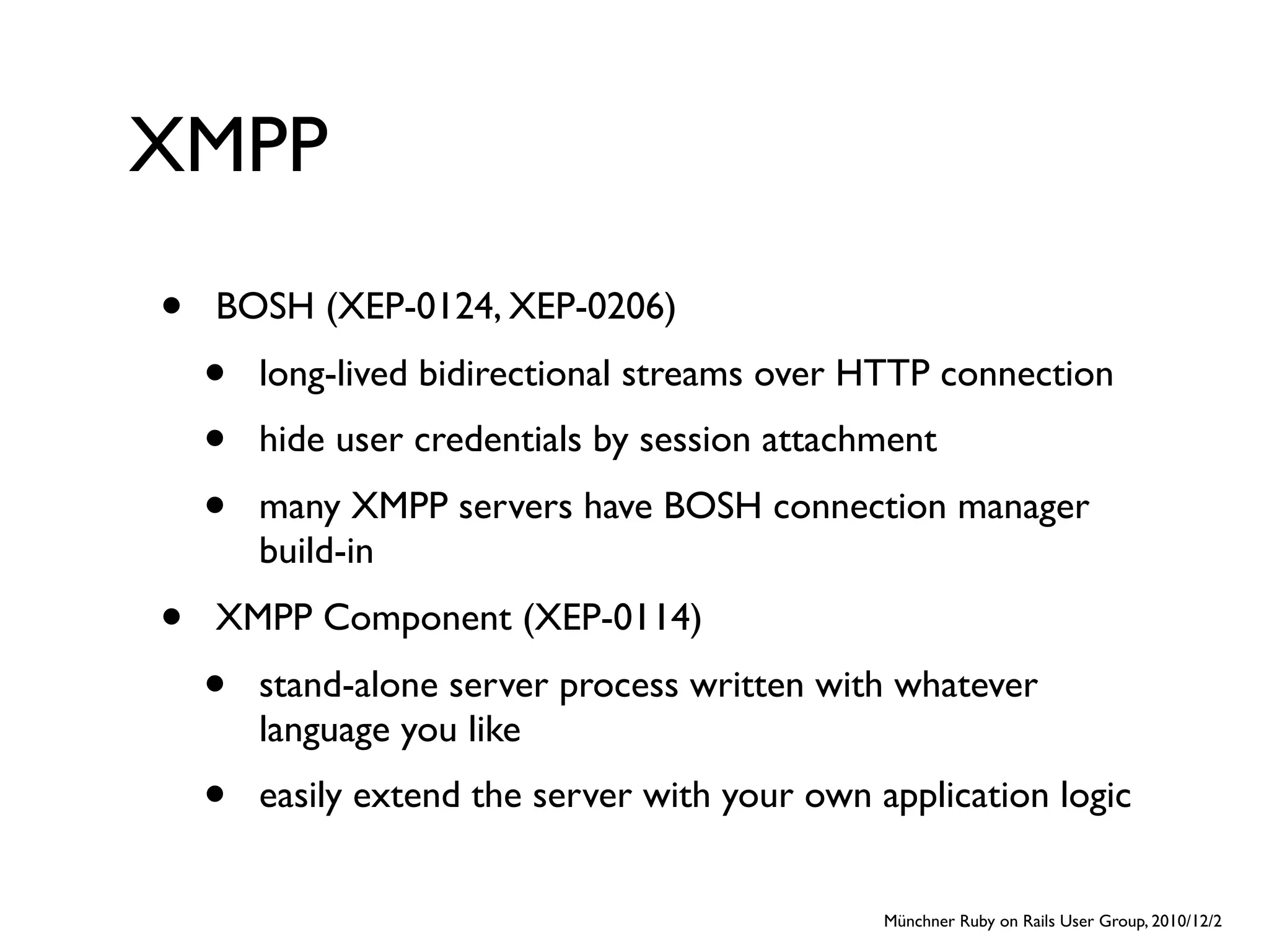 Real-time Web with Rails and XMPP | PPT