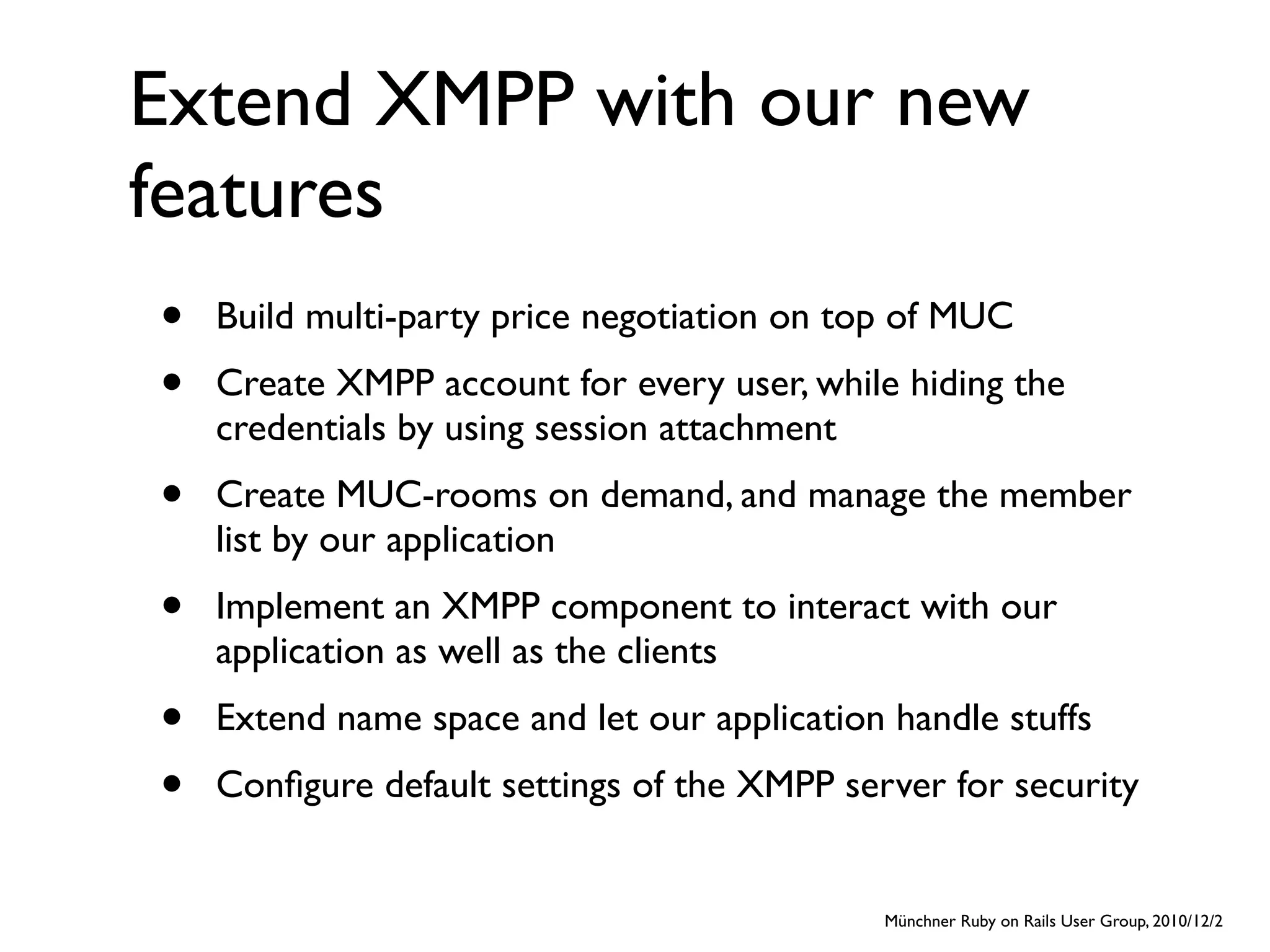 Real-time Web with Rails and XMPP | PPT