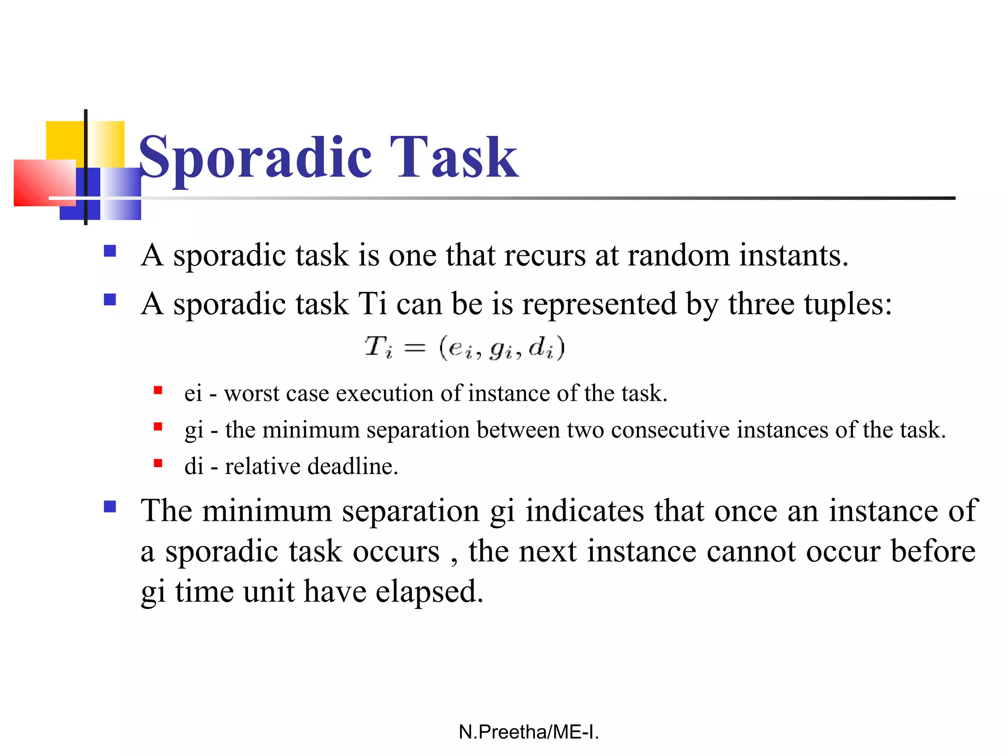 Real time scheduling - basic concepts | PPT Real time scheduling - basic concepts | PPT