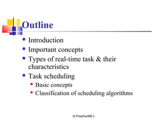 Real time scheduling - basic concepts | PPT