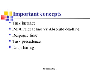 Real time scheduling - basic concepts | PPT