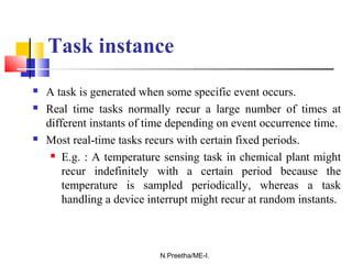 Real time scheduling - basic concepts | PPT
