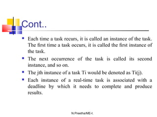Real time scheduling - basic concepts | PPT