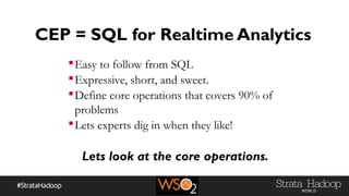 Scalable Realtime Analytics with declarative SQL like Complex Event Processing Scripts | PPT