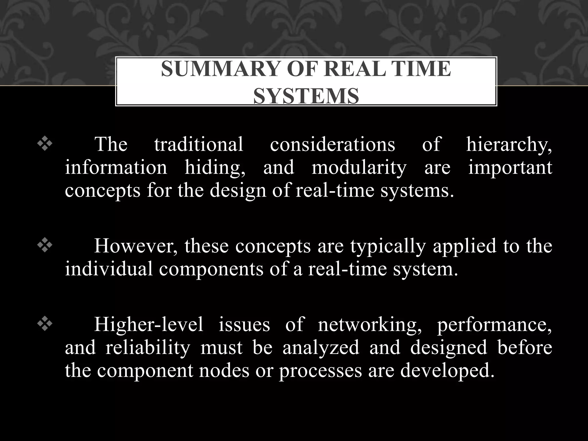 Real time and distributed design | PPTX