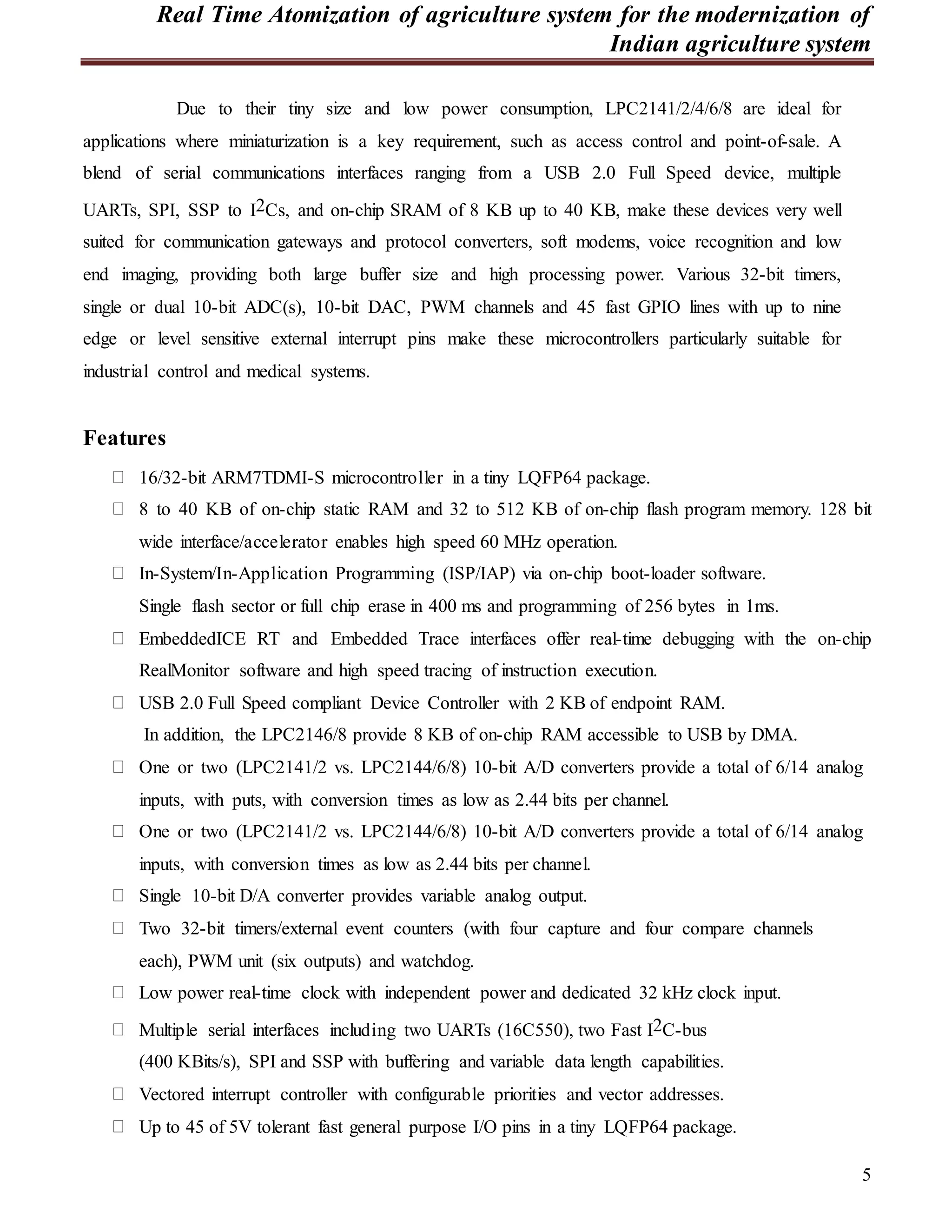 Real time atomization of agriculture system for the modernization of ...