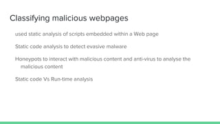 Real time classification of malicious urls.pptx 2 | PPT