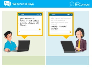 Real time collaboration with webchat in baya webmail client | PPT