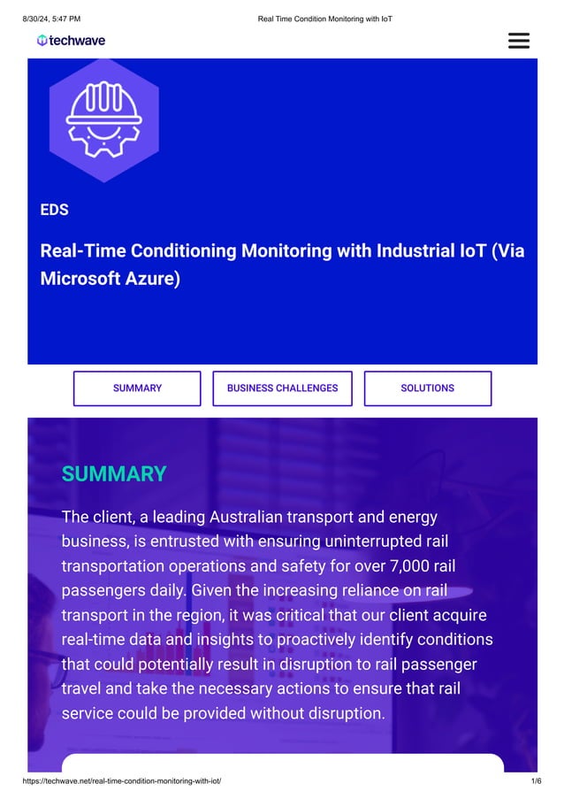 Real Time Condition Monitoring With Iotpdf