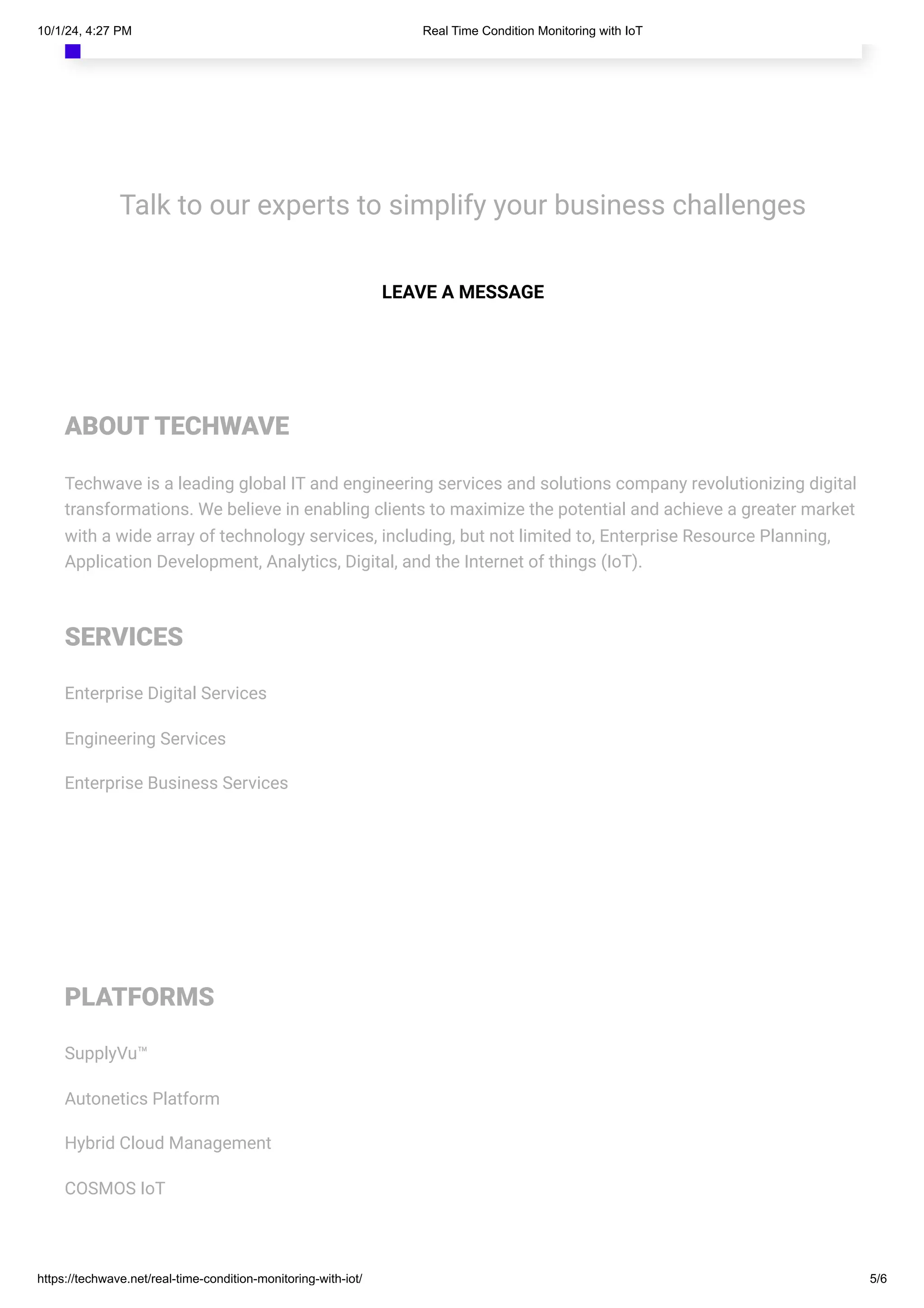 Real Time Condition Monitoring With Iotpdf Free Download