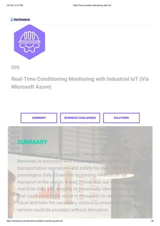 Real Time Condition Monitoring with IoT.pdf | Free Download