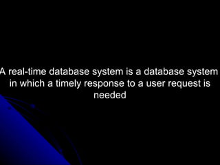 Real time database | PPT