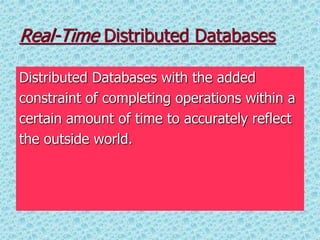 Real time database | PPT