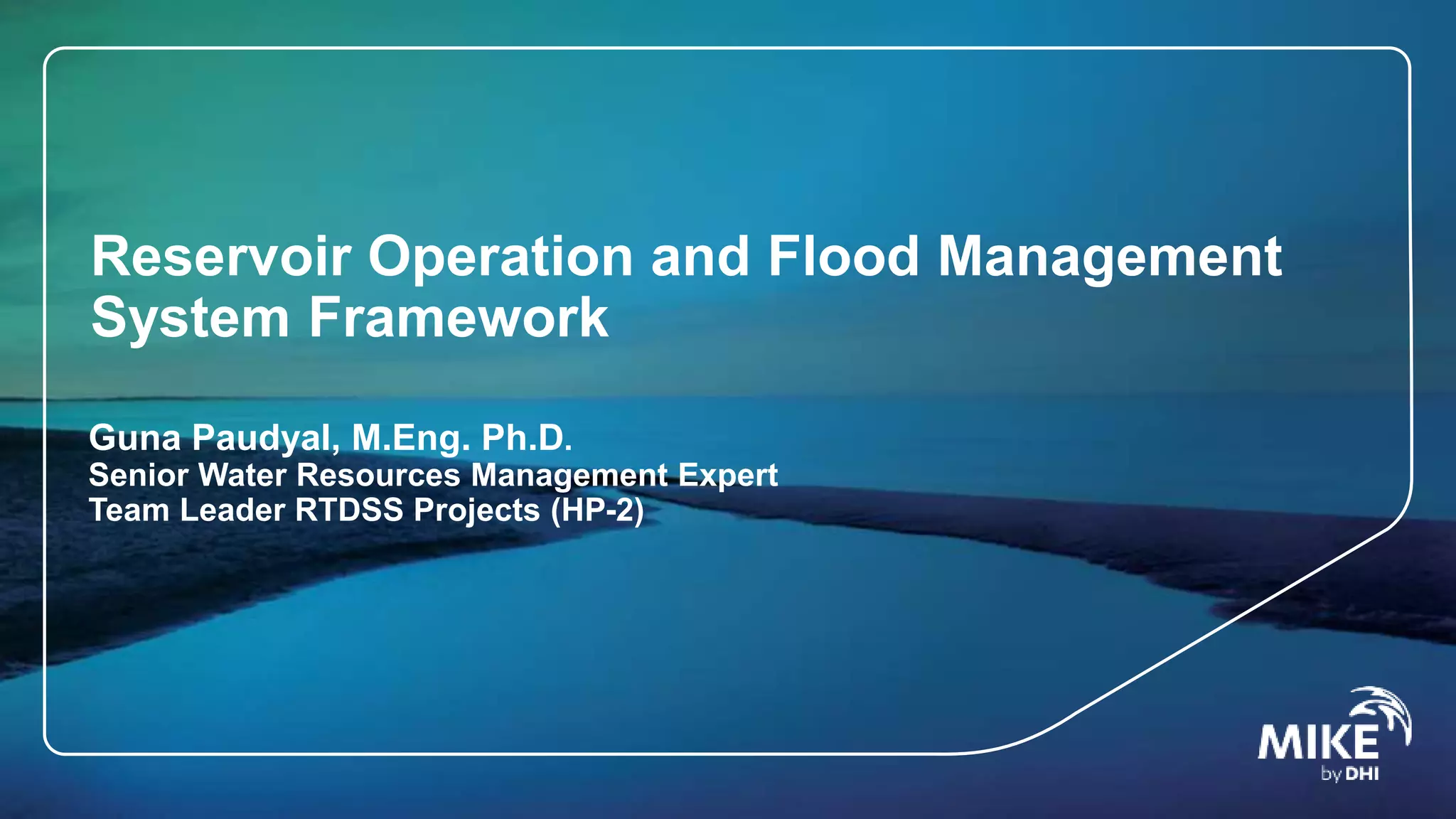 Real Time Decision Support System In Reserrvoir And Flood Management