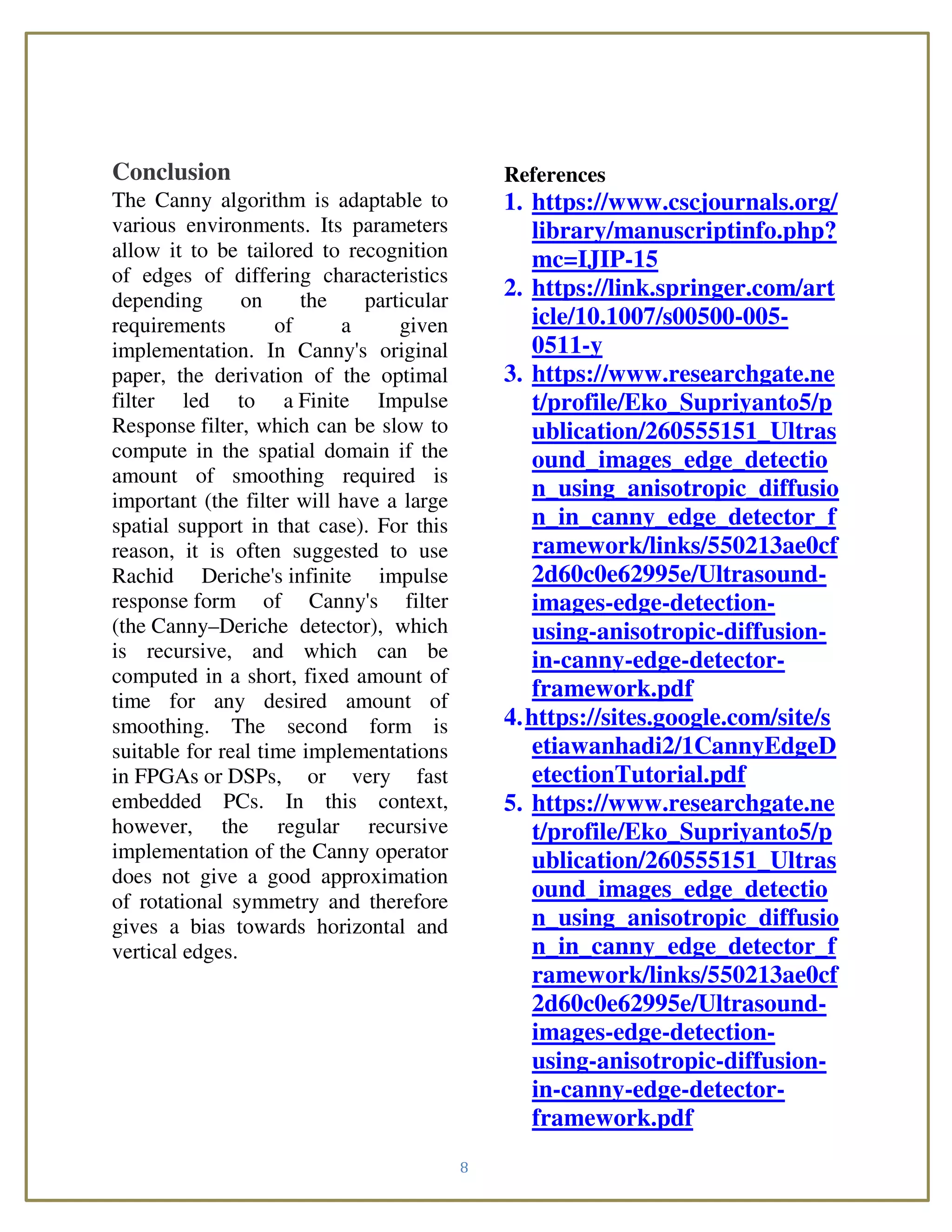 Real time Canny edge detection | PDF