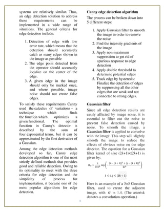 Real time Canny edge detection | PDF