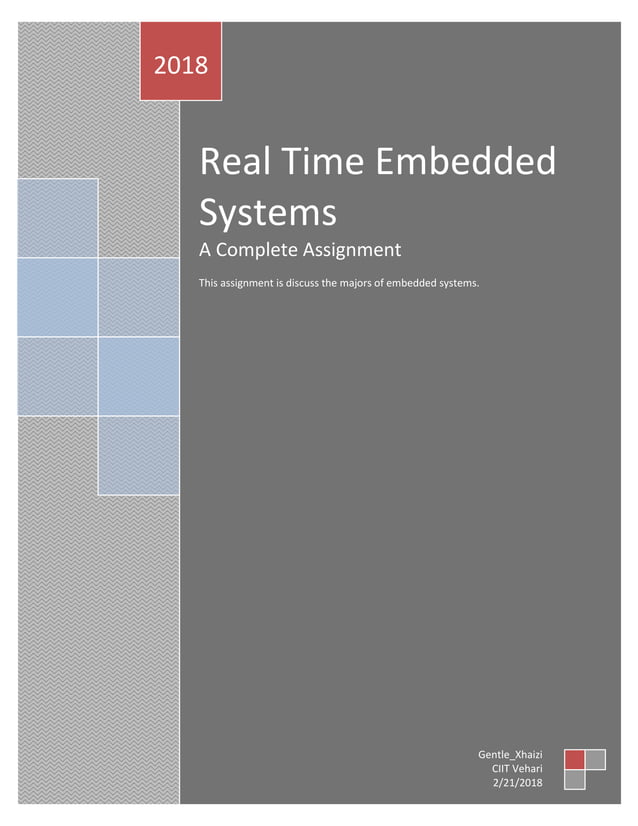 Realtime embedded systems | PDF