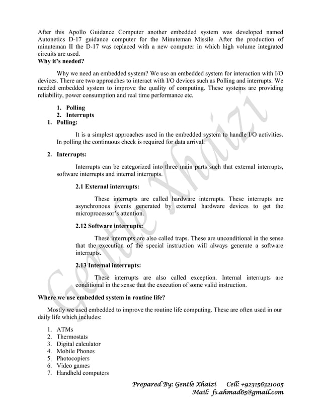 Realtime embedded systems | PDF