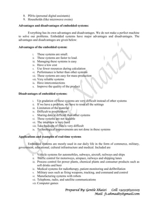 Realtime embedded systems | PDF