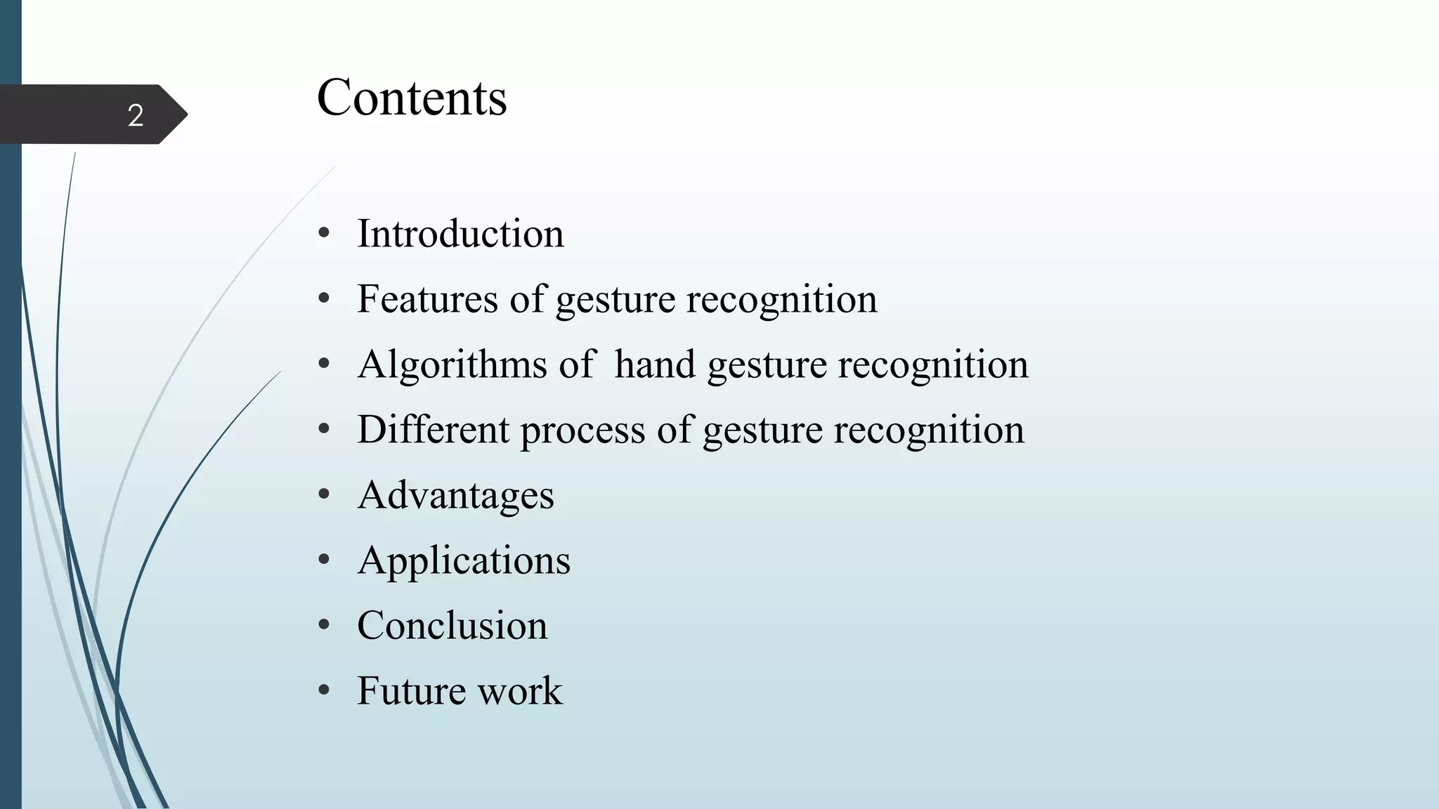 Real time gesture recognition | PPTX