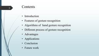 Real time gesture recognition | PPTX